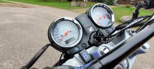 Blue Honda Hornet 2003 in Vievis, with an engine capacity of 0.60 L and mileage of 46 thousand km for 1600 €, photo 15 on AUTOMOTO.COM.LV