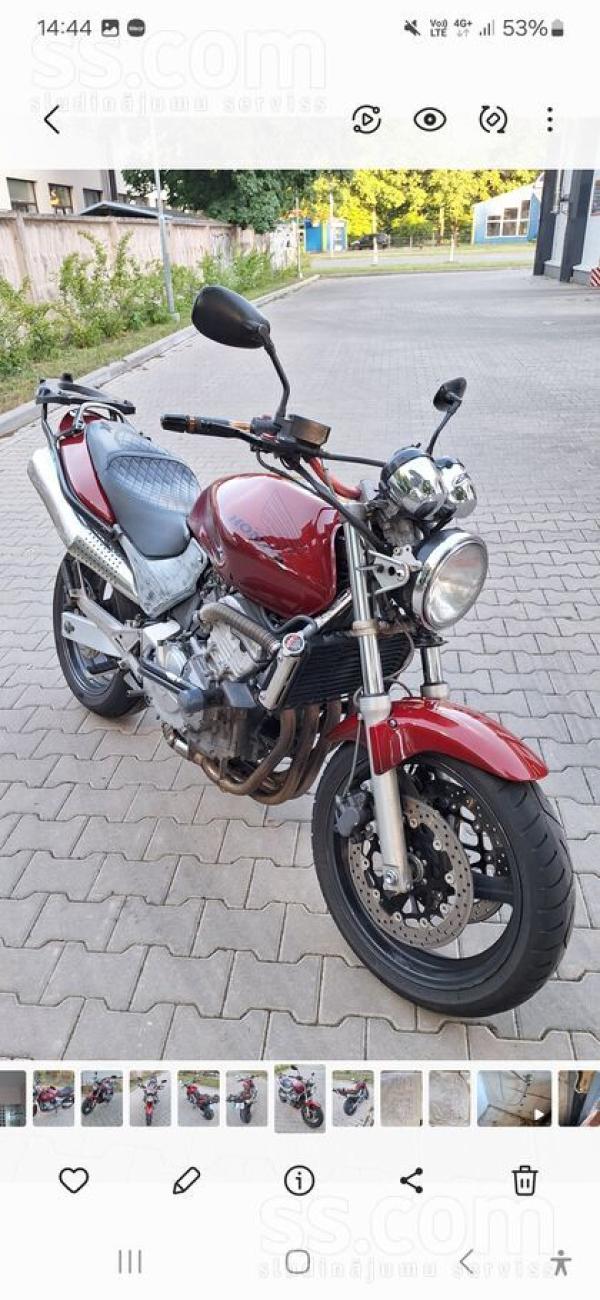 Honda Hornet 2001 Rīga, ar dzinēja tilpumu 0.60 L un nobraukumu 0 tūkst. km par 1450 €, foto 2 vietnē AUTOMOTO.COM.LV