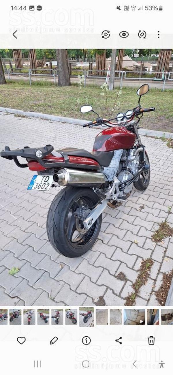 Honda Hornet 2001 Rīga, ar dzinēja tilpumu 0.60 L un nobraukumu 0 tūkst. km par 1450 €, foto 3 vietnē AUTOMOTO.COM.LV