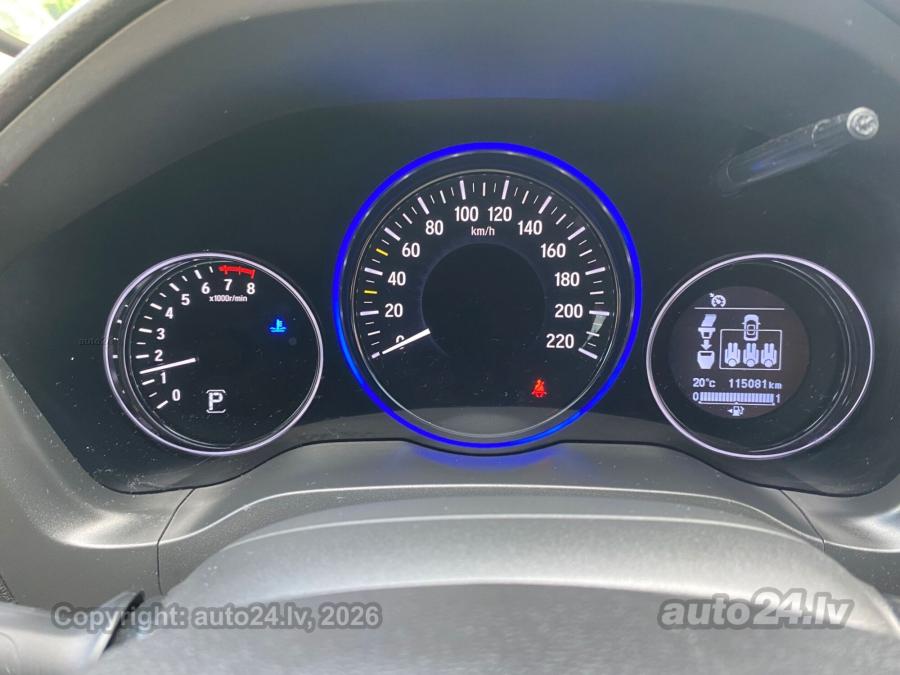 Black Honda HR-V 2017 in Tartu, with an engine capacity of 1.50 L and mileage of 115 thousand km for 14000 €, photo 10 on AUTOMOTO.COM.LV