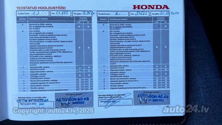 Черный Хонда ХРВ 2018 в Таллин, объемом двигателя 1.50 л и пробегом 112 тыс. км за 15500 €, фото 10 на AUTOMOTO.COM.LV
