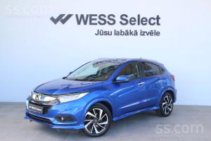 Blue Honda HR-V 2021 in Riga, with an engine capacity of 1.50 L and mileage of 82 thousand km for 16900 €, photo  on AUTOMOTO.COM.LV