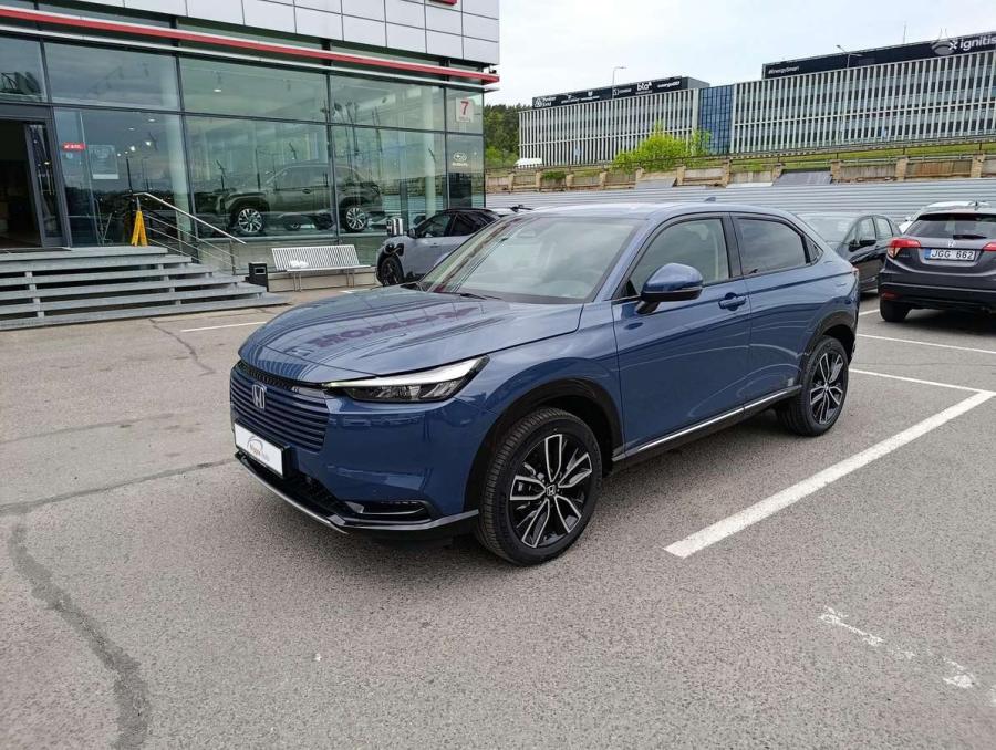 Blue Honda HR-V 2026 in Vilnius, with an engine capacity of 1.50 L and mileage of 0 thousand km for 31490 €, photo 1 on AUTOMOTO.COM.LV