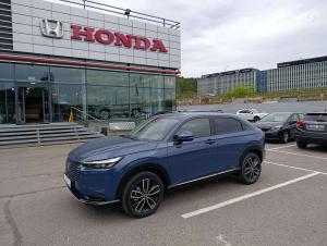 Blue Honda HR-V 2026 in Vilnius, with an engine capacity of 1.50 L and mileage of 0 thousand km for 31490 €, photo 3 on AUTOMOTO.COM.LV