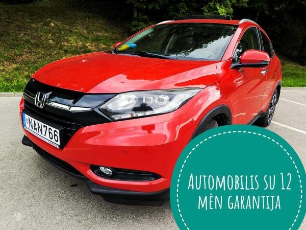 Sarkans Honda HR-V 2017 Kauņa, ar dzinēja tilpumu 1.50 L un nobraukumu 80 tūkst. km par 13700 €, foto 1 vietnē AUTOMOTO.COM.LV