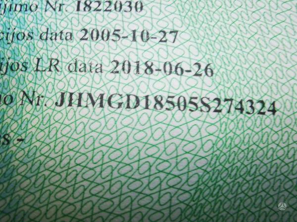 Черный Хонда Джаз 2005 в Вильнюс, объемом двигателя 1.34 л и пробегом 223 тыс. км за 2650 €, фото 6 на AUTOMOTO.COM.LV