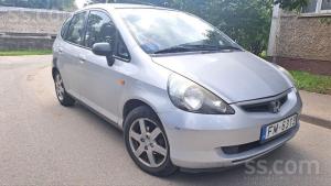 Grey Honda Jazz 2003 in Riga, with an engine capacity of 1.30 L and mileage of 168 thousand km for 700 €, photo  on AUTOMOTO.COM.LV