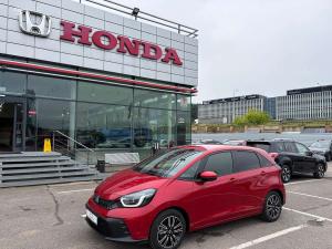 Red Honda Jazz 2026 in Vilnius, with an engine capacity of 1.50 L and mileage of 0 thousand km for 24990 €, photo  on AUTOMOTO.COM.LV