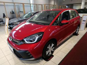 Red Honda Jazz 2026 in Vilnius, with an engine capacity of 1.50 L and mileage of 0 thousand km for 23490 €, photo  on AUTOMOTO.COM.LV