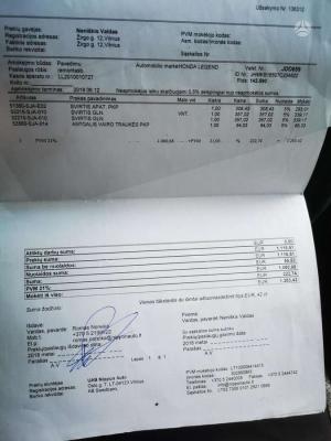 Grey Honda Legend 2008 in Vilnius, with an engine capacity of 3.50 L and mileage of 154 thousand km for 5995 €, photo 37 on AUTOMOTO.COM.LV