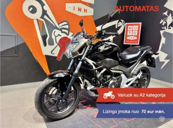 Melns Honda NC 2013 Viļņa, ar dzinēja tilpumu 0.70 L un nobraukumu 20 tūkst. km par 3499 €, foto 1 vietnē AUTOMOTO.COM.LV