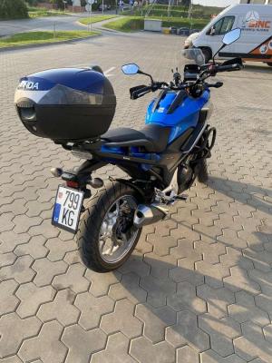Blue Honda NC 2017 in Vilnius, with an engine capacity of 0.75 L and mileage of 37 thousand km for 5000 €, photo 6 on AUTOMOTO.COM.LV