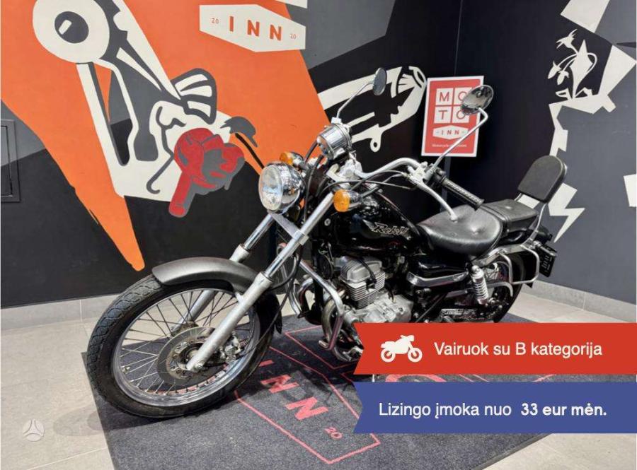 Melns Honda Rebel 1997 Viļņa, ar dzinēja tilpumu 0.13 L un nobraukumu 31 tūkst. km par 1599 €, foto 1 vietnē AUTOMOTO.COM.LV