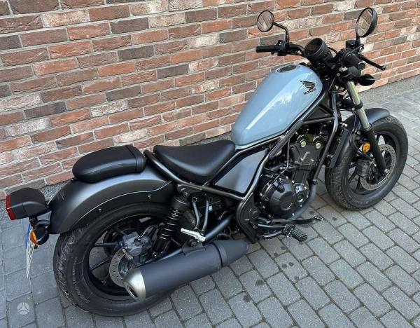Grey Honda Rebel 2019 in Vilnius, with an engine capacity of 0.47 L and mileage of 2 thousand km for 5500 €, photo 8 on AUTOMOTO.COM.LV
