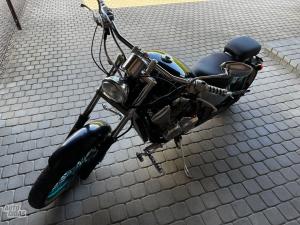 Black Honda Shadow 1996 in Kaunas, with an engine capacity of 0.60 L and mileage of 24 thousand km for 2500 €, photo 4 on AUTOMOTO.COM.LV