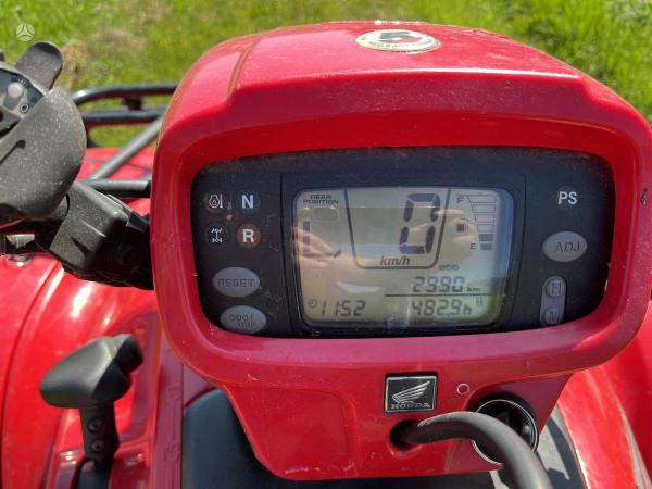 Honda TRX 2012 in Kaunas, with an engine capacity of 0.50 L and mileage of 3 thousand km for 3100 €, photo 10 on AUTOMOTO.COM.LV