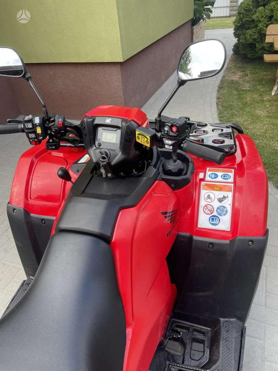 Sarkans Honda TRX 2022 Kėdainiai, ar dzinēja tilpumu 0.52 L un nobraukumu 2 tūkst. km par 10000 €, foto 4 vietnē AUTOMOTO.COM.LV