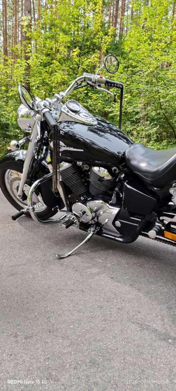 Black Honda VT Shadow 2002 in Vilnius, with an engine capacity of 0.80 L and mileage of 37 thousand km for 3600 €, photo 5 on AUTOMOTO.COM.LV