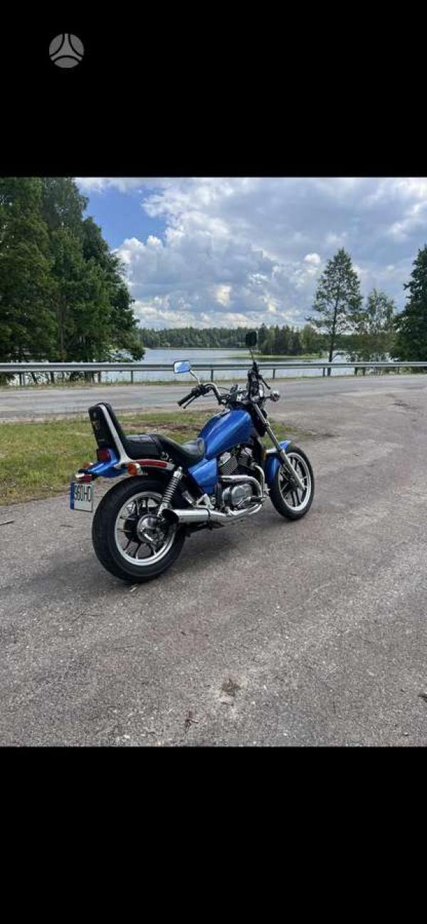 Blue Honda VT Shadow 1986 in Panevezys, with an engine capacity of 0.50 L and mileage of 24 thousand km for 1100 €, photo 1 on AUTOMOTO.COM.LV