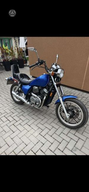Blue Honda VT Shadow 1986 in Panevezys, with an engine capacity of 0.50 L and mileage of 24 thousand km for 1100 €, photo 3 on AUTOMOTO.COM.LV