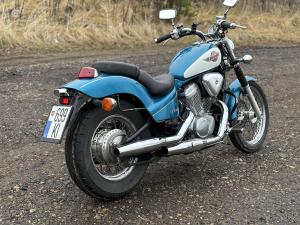 Blue Honda VT Shadow 1995 in Ukmerge, with an engine capacity of 0.60 L and mileage of 54 thousand km for 1150 €, photo 5 on AUTOMOTO.COM.LV
