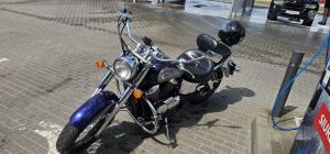 Blue Honda VT Shadow 2001 in Vilnius, with an engine capacity of 0.75 L and mileage of 47 thousand km for 3600 €, photo 5 on AUTOMOTO.COM.LV