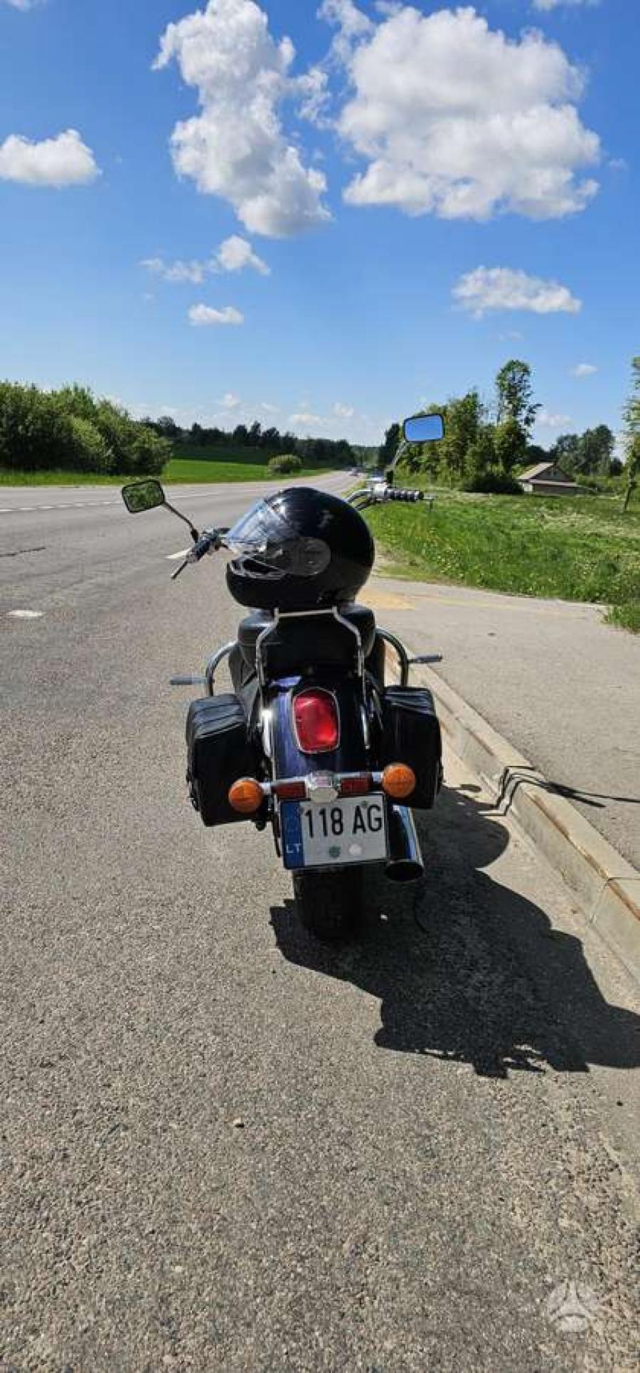 Blue Honda VT Shadow 2001 in Vilnius, with an engine capacity of 0.75 L and mileage of 47 thousand km for 3600 €, photo 8 on AUTOMOTO.COM.LV