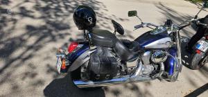 Blue Honda VT Shadow 2001 in Vilnius, with an engine capacity of 0.75 L and mileage of 47 thousand km for 3600 €, photo 11 on AUTOMOTO.COM.LV