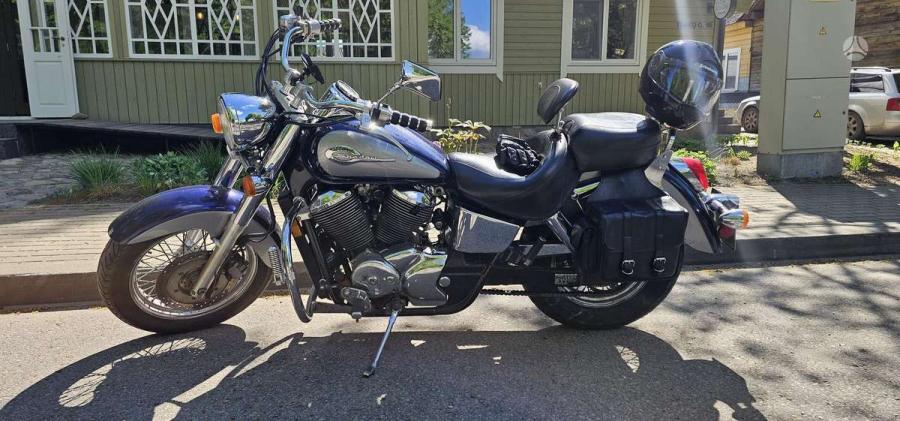 Blue Honda VT Shadow 2001 in Vilnius, with an engine capacity of 0.75 L and mileage of 47 thousand km for 3600 €, photo 12 on AUTOMOTO.COM.LV