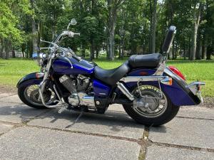 Blue Honda VT Shadow 2004 in Radviliskis, with an engine capacity of 0.75 L and mileage of 26 thousand km for 2300 €, photo  on AUTOMOTO.COM.LV