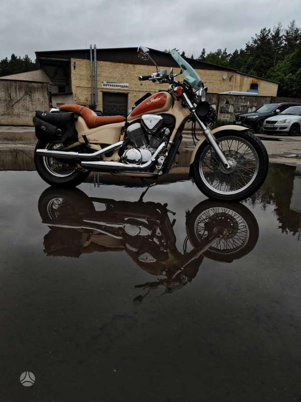 Brown Honda VT Shadow 1992 in Vilnius, with an engine capacity of 0.60 L and mileage of 63 thousand km for 2250 €, photo 4 on AUTOMOTO.COM.LV