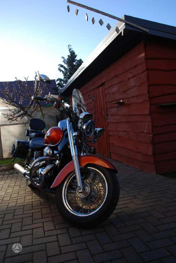 Oranžs Honda VT Shadow 2003 Šauļi, ar dzinēja tilpumu 0.75 L un nobraukumu 33 tūkst. km par 4200 €, foto 2 vietnē AUTOMOTO.COM.LV