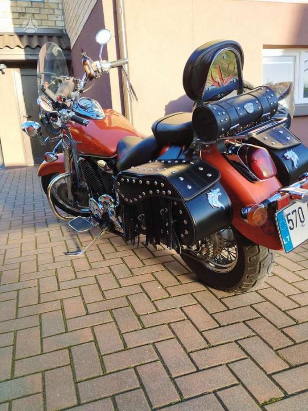 Oranžs Honda VT Shadow 2003 Šauļi, ar dzinēja tilpumu 0.75 L un nobraukumu 33 tūkst. km par 4200 €, foto 8 vietnē AUTOMOTO.COM.LV