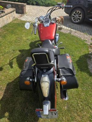 Orange Honda VT Shadow 2008 in Vilnius, with an engine capacity of 0.75 L and mileage of 12 thousand km for 4850 €, photo 5 on AUTOMOTO.COM.LV
