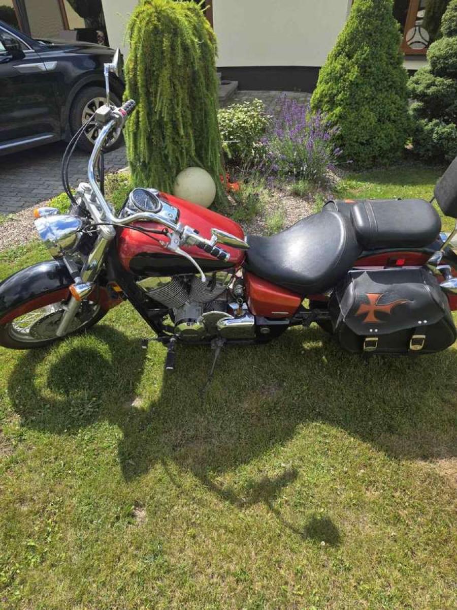 Orange Honda VT Shadow 2008 in Vilnius, with an engine capacity of 0.75 L and mileage of 12 thousand km for 4850 €, photo 6 on AUTOMOTO.COM.LV