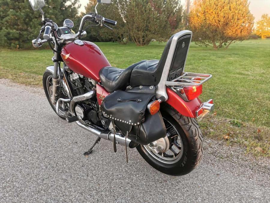 Red Honda VT Shadow 1984 in Jurbarkas, with an engine capacity of 0.70 L and mileage of 32 thousand km for 1530 €, photo 2 on AUTOMOTO.COM.LV