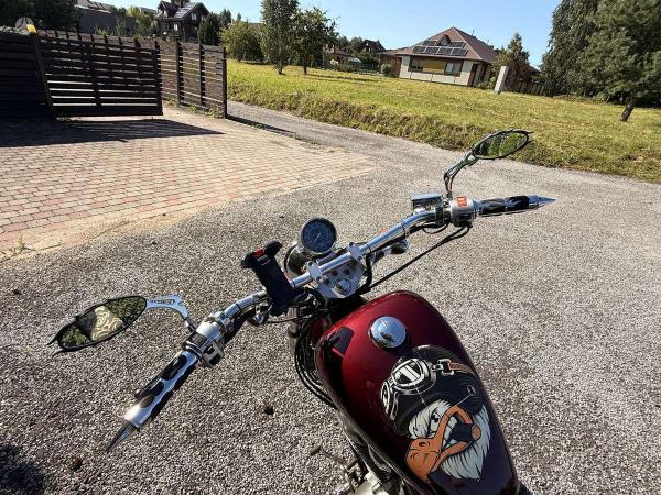 Sarkans Honda VT Shadow 1990 Viļņa, ar dzinēja tilpumu 0.58 L un nobraukumu 67 tūkst. km par 2300 €, foto 10 vietnē AUTOMOTO.COM.LV