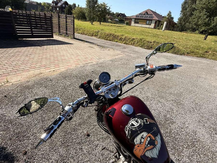 Sarkans Honda VT Shadow 1990 Viļņa, ar dzinēja tilpumu 0.58 L un nobraukumu 67 tūkst. km par 2300 €, foto 10 vietnē AUTOMOTO.COM.LV
