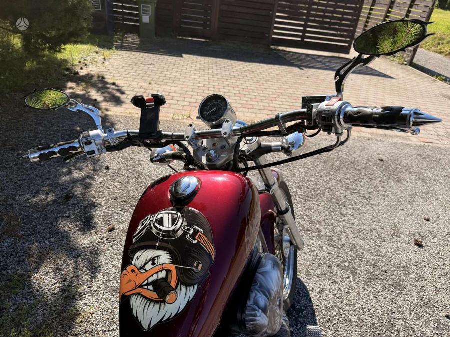 Sarkans Honda VT Shadow 1990 Viļņa, ar dzinēja tilpumu 0.58 L un nobraukumu 67 tūkst. km par 2300 €, foto 32 vietnē AUTOMOTO.COM.LV