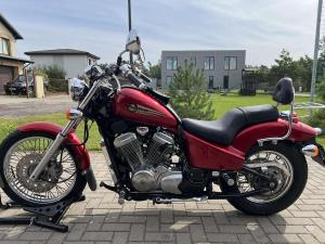 Red Honda VT Shadow 1998 in Vilnius, with an engine capacity of 0.60 L and mileage of 37 thousand km for 2150 €, photo 7 on AUTOMOTO.COM.LV