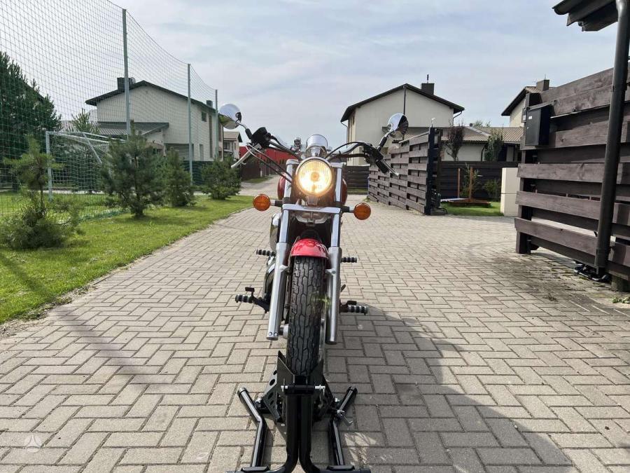 Red Honda VT Shadow 1998 in Vilnius, with an engine capacity of 0.60 L and mileage of 37 thousand km for 2150 €, photo 9 on AUTOMOTO.COM.LV