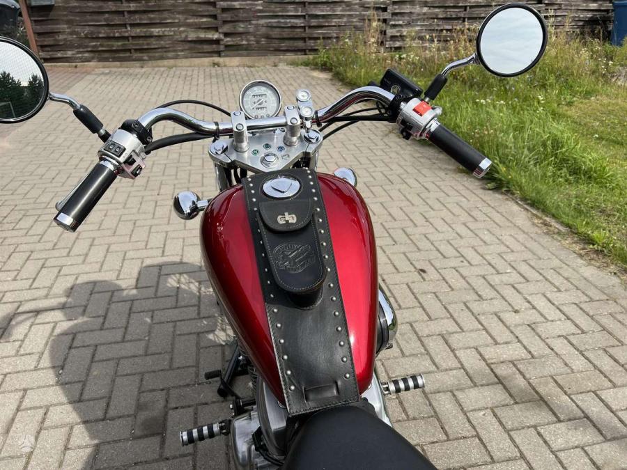 Red Honda VT Shadow 1998 in Vilnius, with an engine capacity of 0.60 L and mileage of 37 thousand km for 2150 €, photo 12 on AUTOMOTO.COM.LV