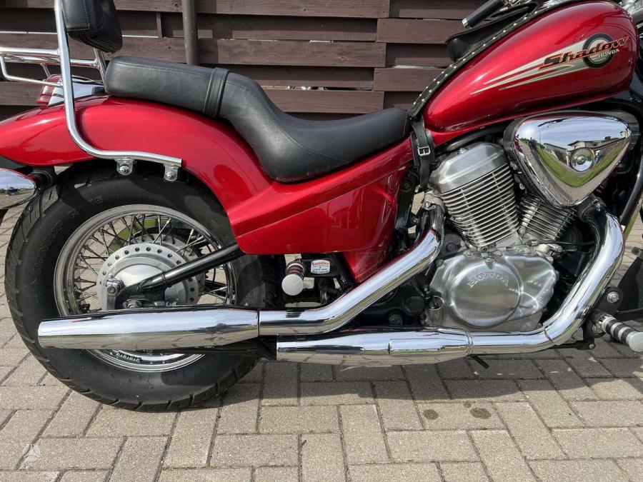 Red Honda VT Shadow 1998 in Vilnius, with an engine capacity of 0.60 L and mileage of 37 thousand km for 2150 €, photo 14 on AUTOMOTO.COM.LV
