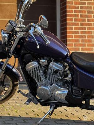 Violet Honda VT Shadow 1994 in Vilnius, with an engine capacity of 0.60 L and mileage of 6 thousand km for 2250 €, photo 10 on AUTOMOTO.COM.LV
