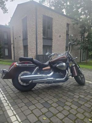 Yellow Honda VT Shadow 2018 in Klaipeda, with an engine capacity of 0.75 L and mileage of 16 thousand km for 6800 €, photo 3 on AUTOMOTO.COM.LV