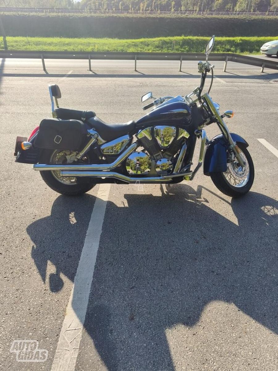 Blue Honda VTX 2004 in Kaunas, with an engine capacity of 1.31 L and mileage of 89 thousand km for 3999 €, photo 4 on AUTOMOTO.COM.LV