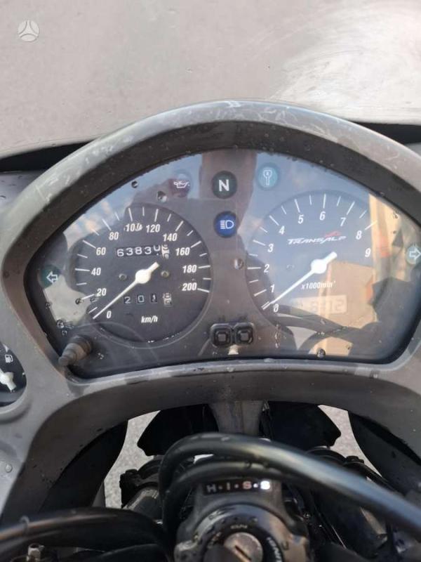 Black Honda XL 2000 in Alytus, with an engine capacity of 0.65 L and mileage of 64 thousand km for 2300 €, photo 7 on AUTOMOTO.COM.LV