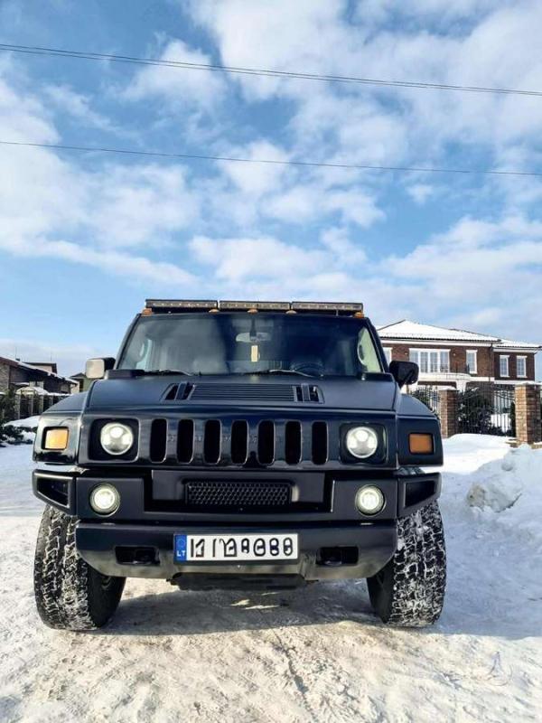 Melns Hummer H2 2003 Klaipėda, ar dzinēja tilpumu 6.00 L un nobraukumu 165 tūkst. km par 22500 €, foto 2 vietnē AUTOMOTO.COM.LV