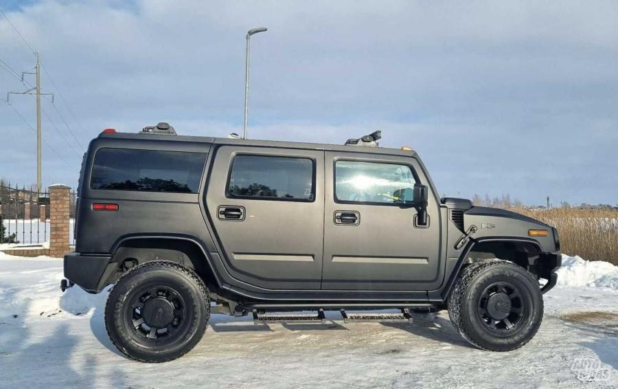 Melns Hummer H2 2003 Klaipėda, ar dzinēja tilpumu 6.00 L un nobraukumu 165 tūkst. km par 23900 €, foto 1 vietnē AUTOMOTO.COM.LV