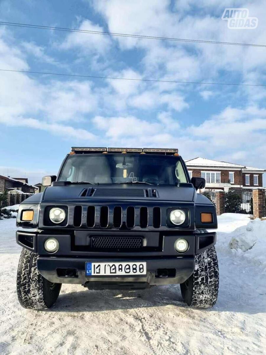 Melns Hummer H2 2003 Klaipėda, ar dzinēja tilpumu 6.00 L un nobraukumu 165 tūkst. km par 23900 €, foto 3 vietnē AUTOMOTO.COM.LV